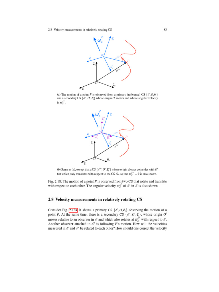 Velocity Measurements in Rotating Frames | PDF | Acceleration | Kinematics