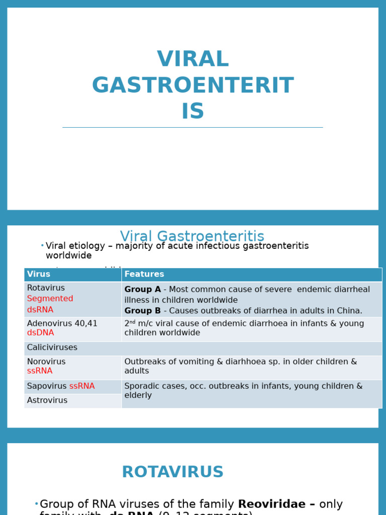Viral Gastroenteritis 07062023 | PDF | Virus | Health Sciences
