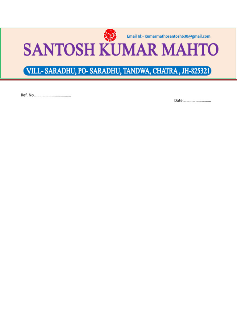 Letter Head | PDF