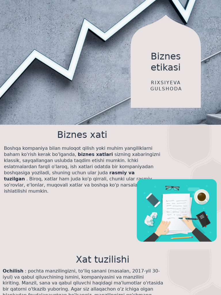 Gulshoda Biznes Etikasi 2. | PDF