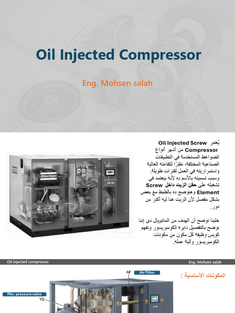 Oil Injected Compressor | PDF