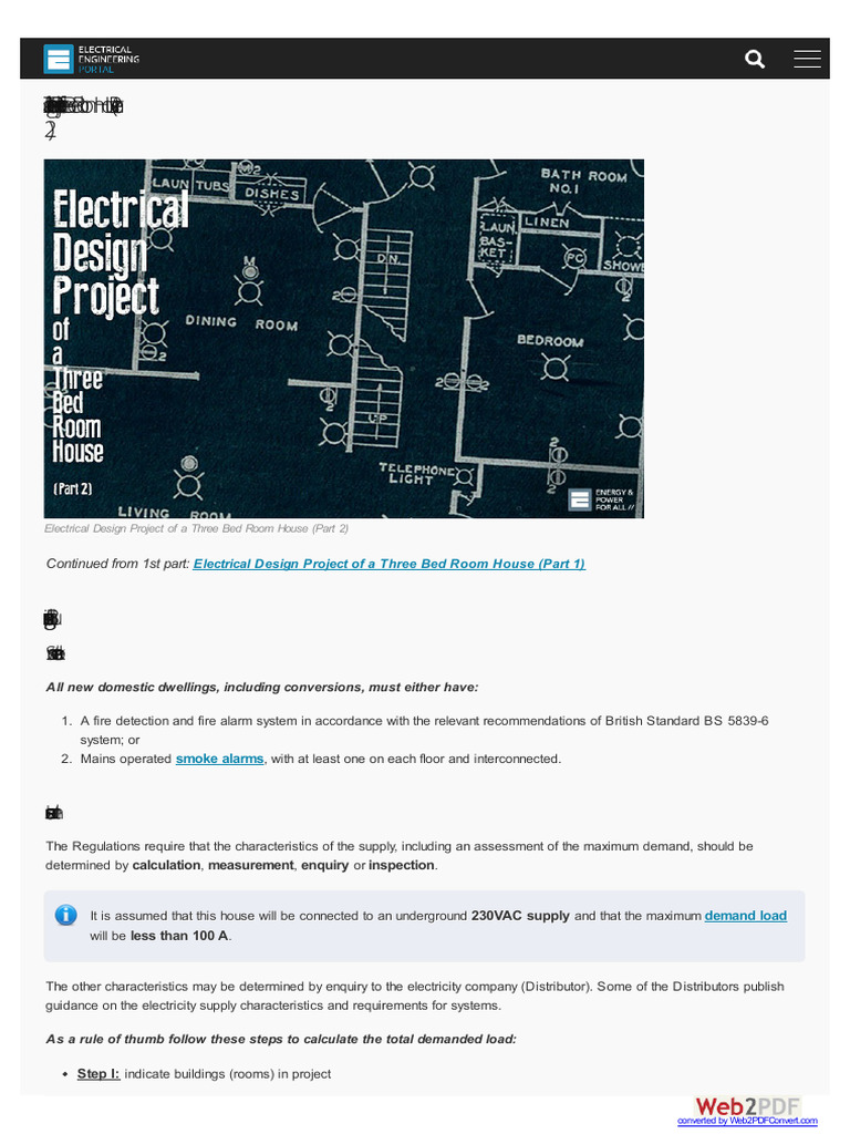 Design-Project 3 Bedroom2 | PDF | Power Engineering | Power (Physics)