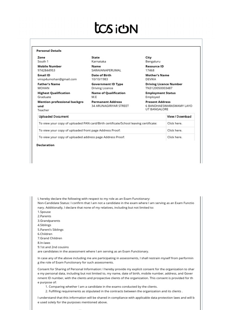 Generic Mandatory Declaration Mlogin | PDF