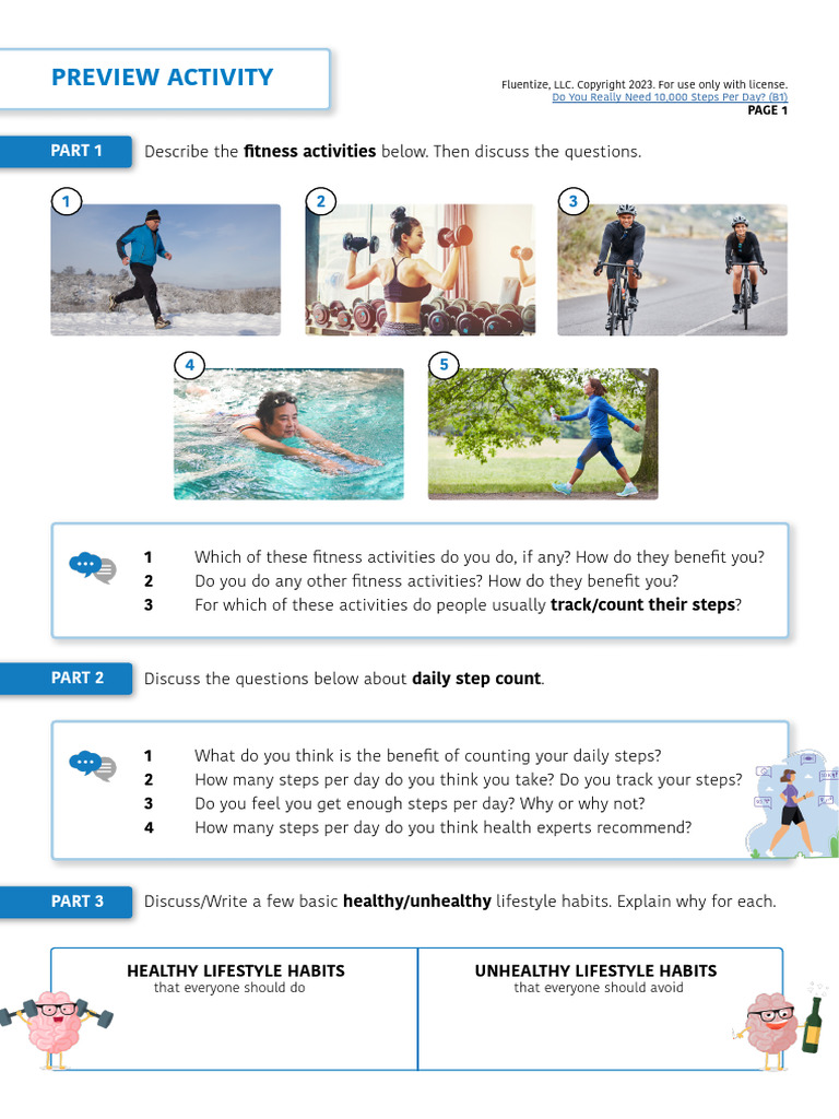 10,000 Steps: Health Benefits Explained | PDF | Grammar | Syntax