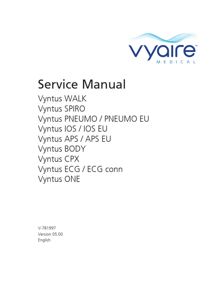 Vyntus Device Service Manual 5.00 | PDF | Electromagnetic Interference ...