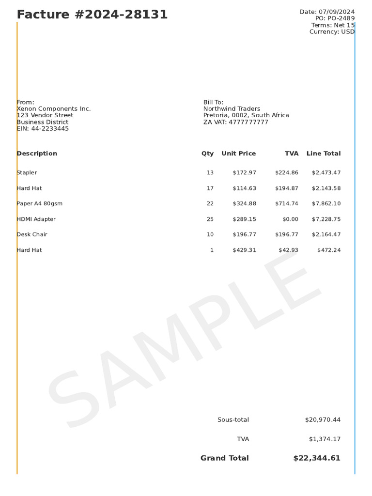 Invoice Xenon 2024-28131 | PDF