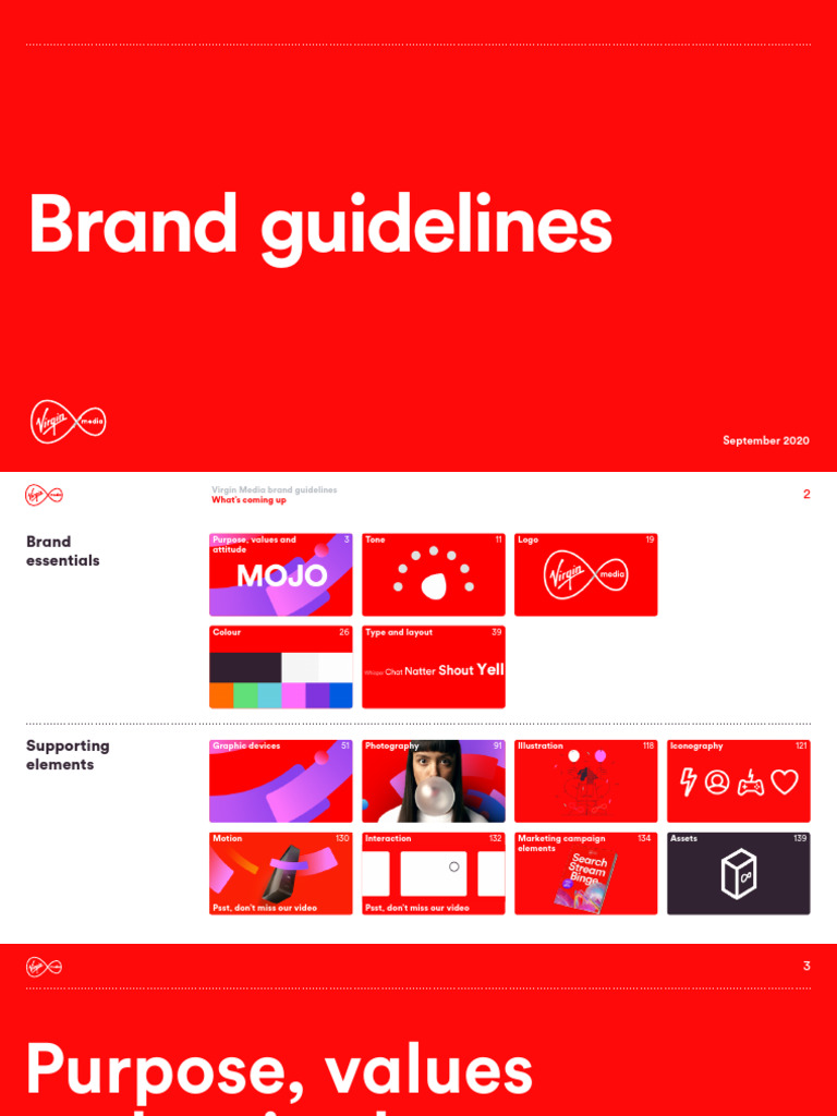 Virgin Media Brand Guidelines | PDF | Typography | Typefaces