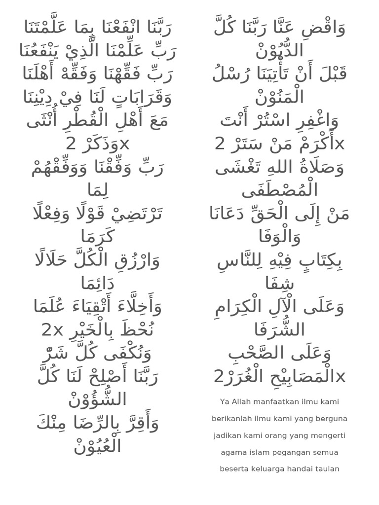 Doa Setelah Ngaji | PDF