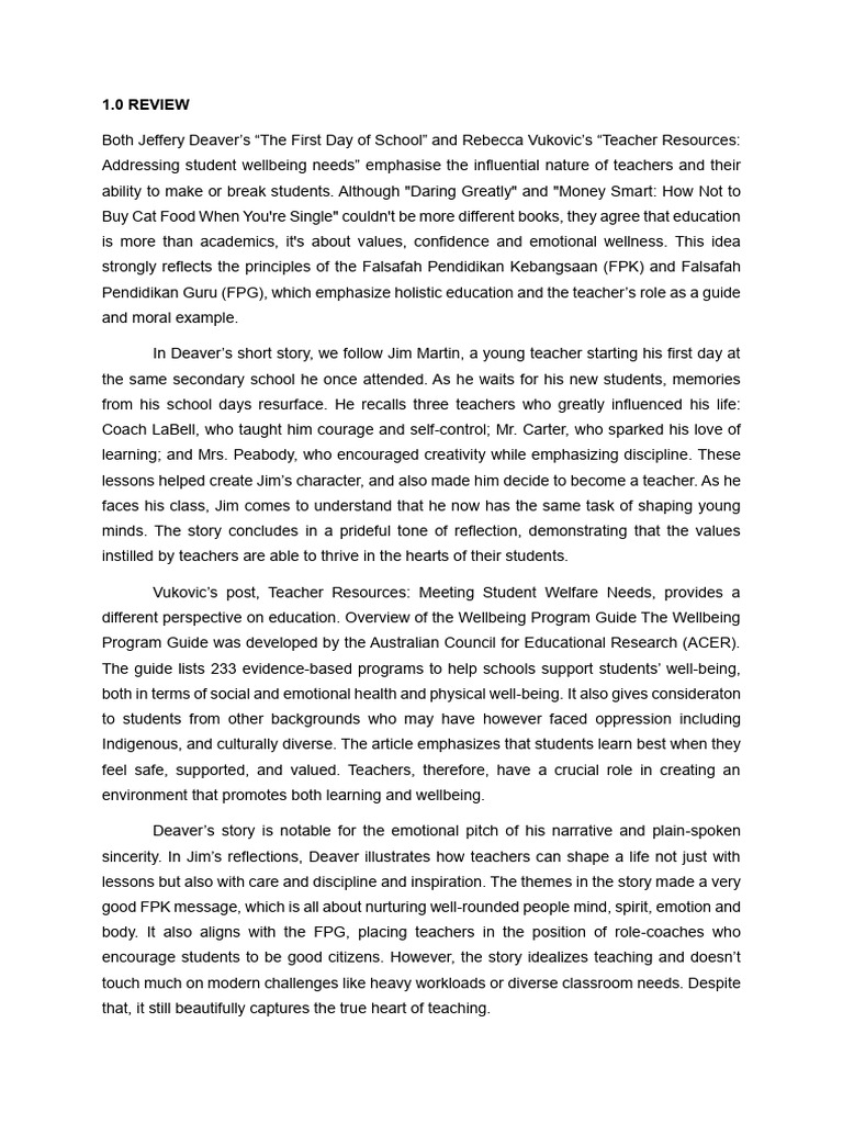 ENGLOSH 3333333 | PDF | Teachers | Well Being