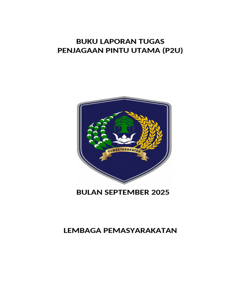 Logo Pemasyarakatan Buku Jaga Dan p2u (1) - Copy | PDF