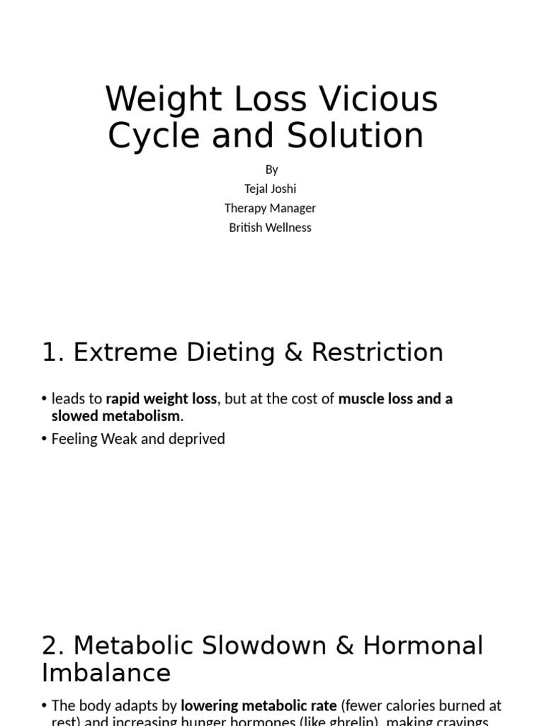 Weght Loss Vicous Cycle | PDF