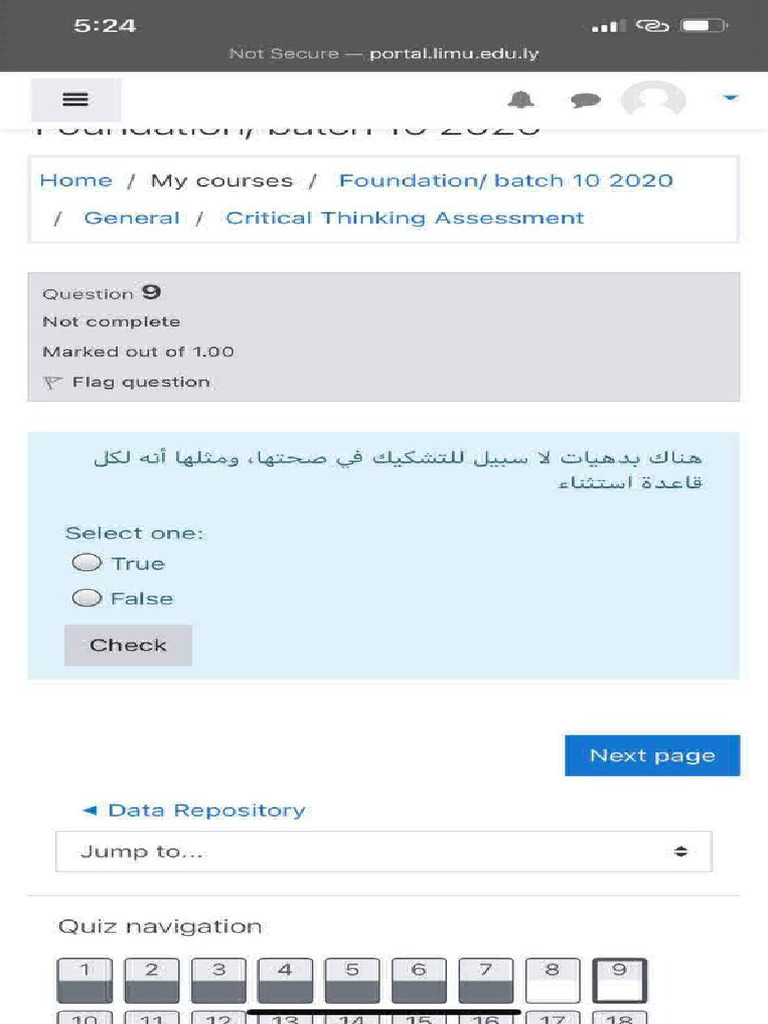 Critical Thinking Quiz MB | PDF