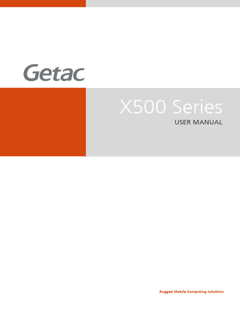 Getac X500 User Manual | PDF | Battery Charger | Computer Keyboard
