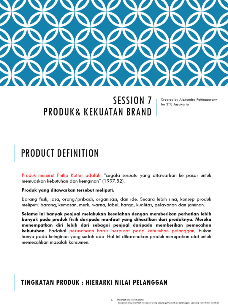 Produk dan Kekuatan Brand dalam Pemasaran | PDF