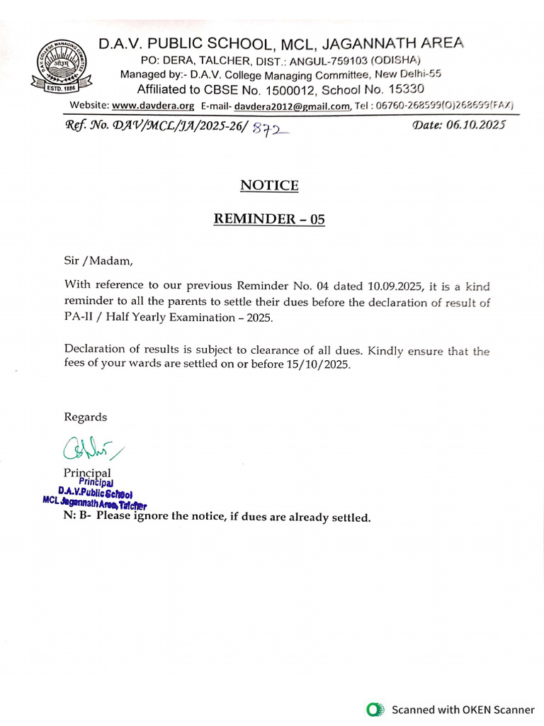 Fee Notice | PDF