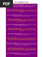 Environmental Days Calendar 2025 | PDF | Natural Environment ...