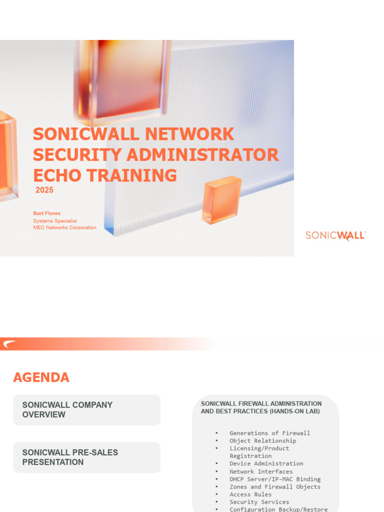 SonicWall Gen 7 Firewall Overview | PDF | Computer Network | Ip Address