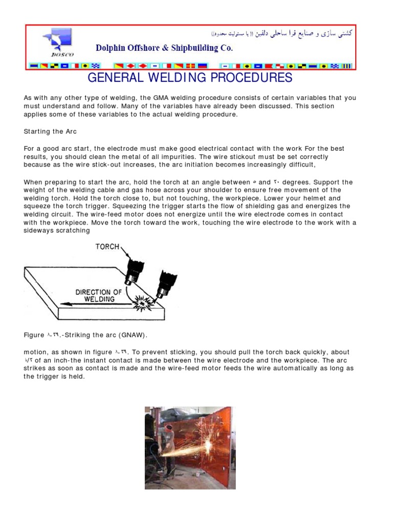 General Welding Procedure | Welding | Electric Arc