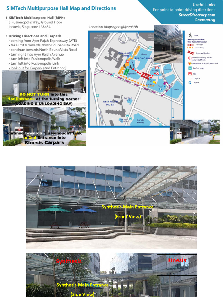 Location Map To Innovis MPH & Carpark | PDF