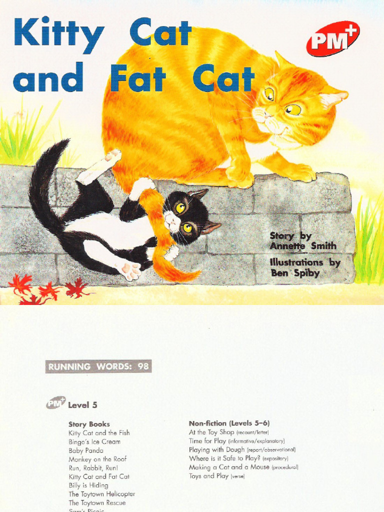 Kitty Cat Fat Cat PM Fiction Plus Progress With Meaning Compress | PDF