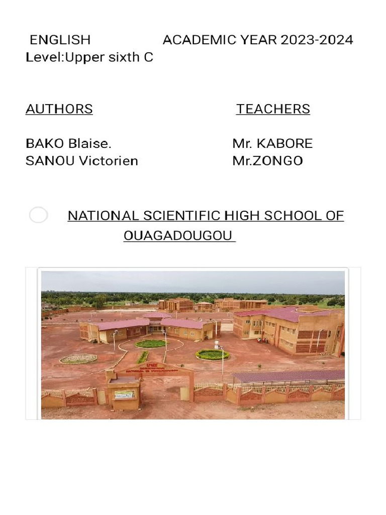 Devoirs D'anglais 2023-2024 | PDF