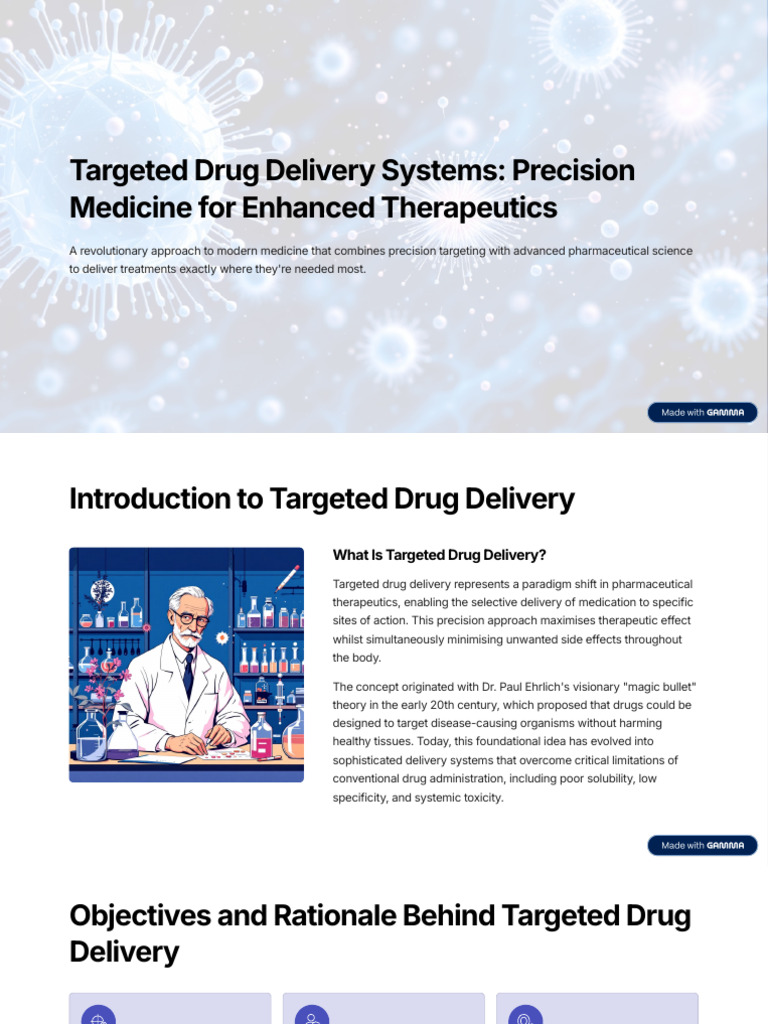 Targeted Drug Delivery Systems Explained | PDF | Personalized Medicine ...
