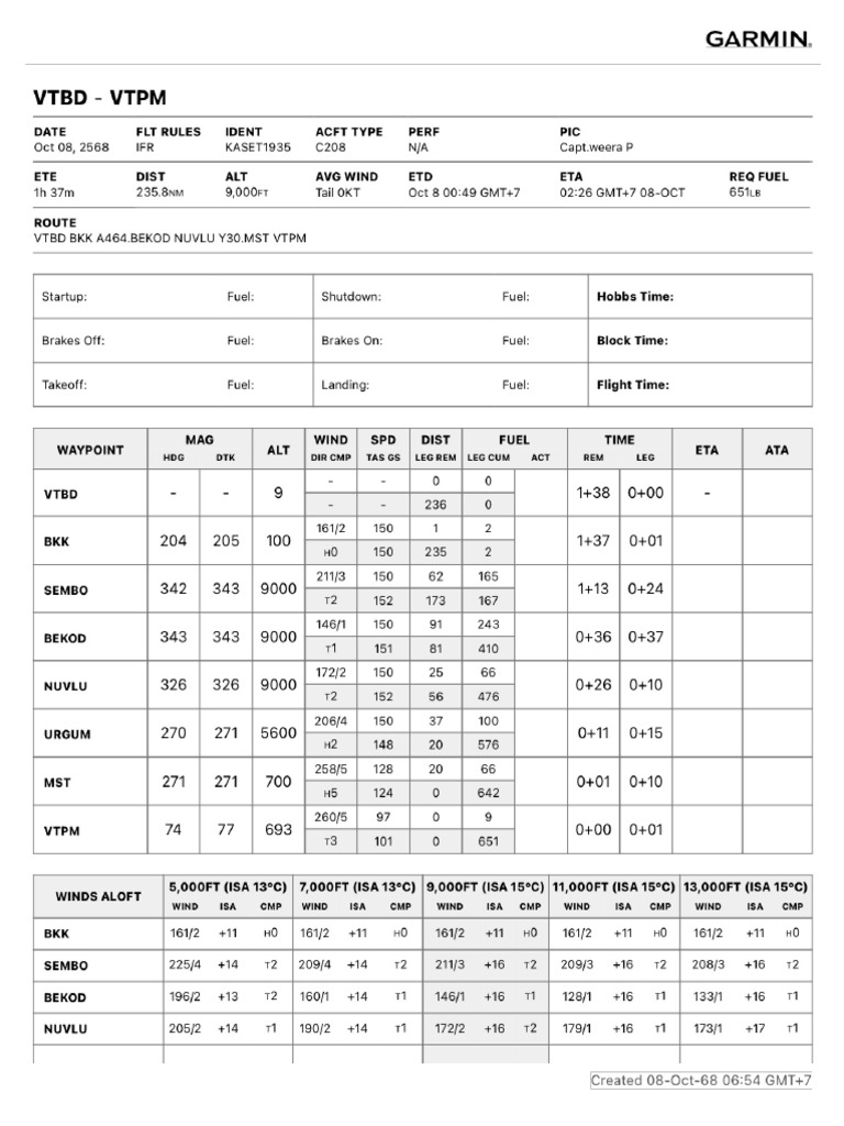 VTBD VTPM Kaset1935 10082568 Navlog | PDF