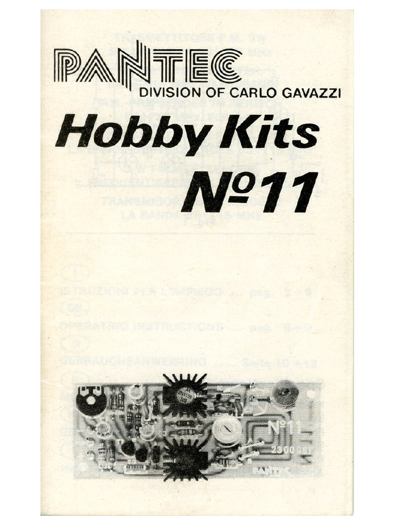 Pantec Ki11 Transmitter | PDF