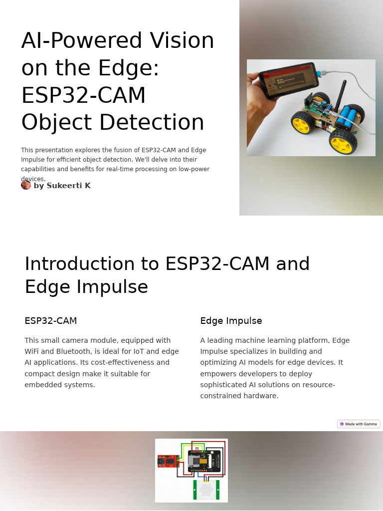AI Powered Vision On The Edge ESP32 CAM Object Detection | PDF | Accuracy And Precision | Wi Fi