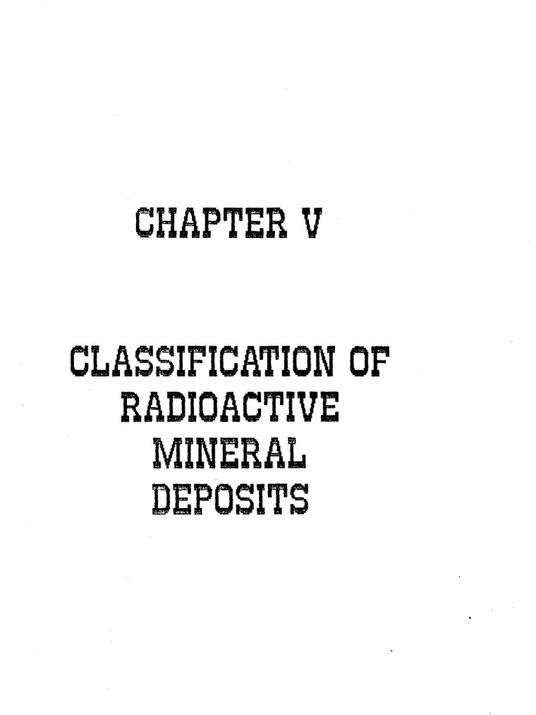 Classification of Radioactive Minerals | PDF | Granite | Rocks