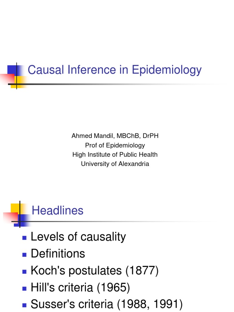 Causal Inference in Epidemiology Guide | PDF