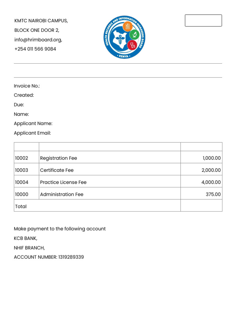 Registration Invoice: Pending | PDF