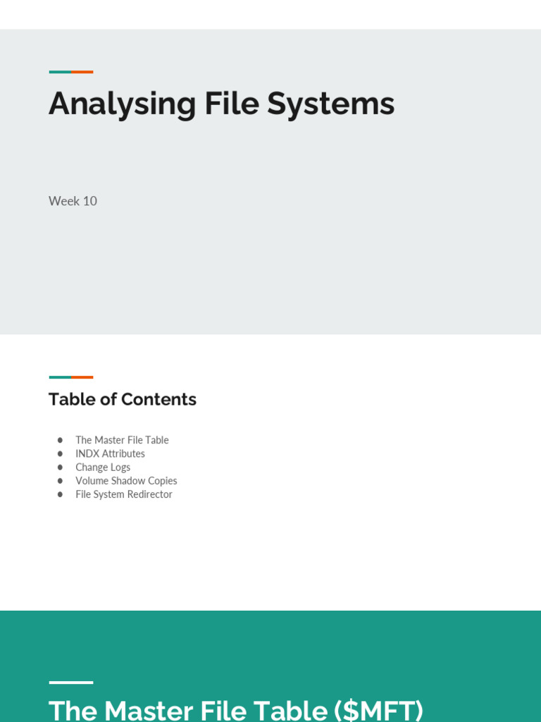 NTFS File System Forensics Guide | PDF | Computer File | File System