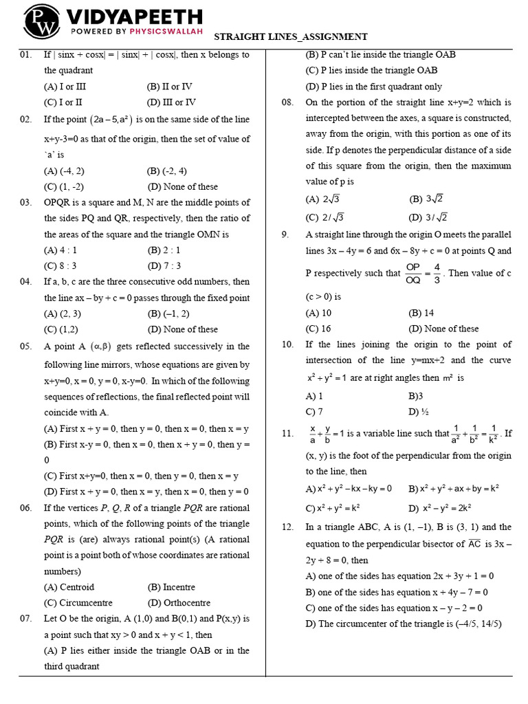 Staright Line | PDF | Elementary Mathematics | Euclid