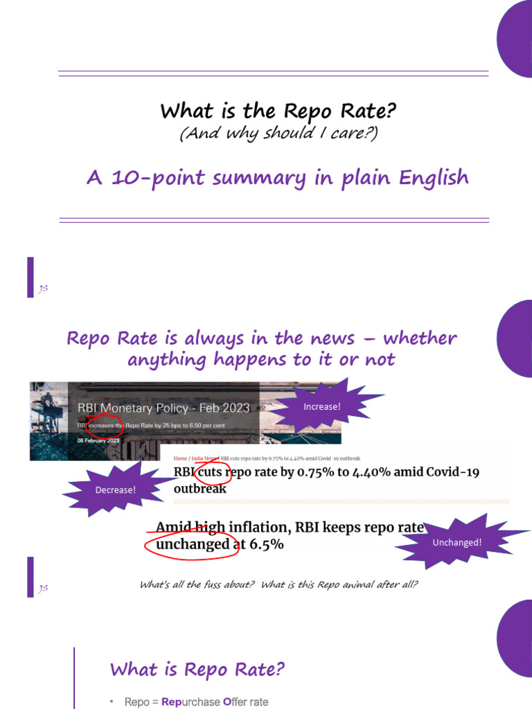 What's The Repo Rate - and Why Should I Care | PDF | Repurchase ...
