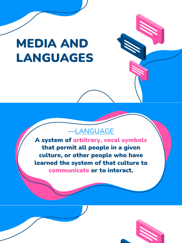 Media and Information Languages | PDF | Narrative | Symbols