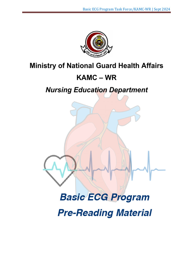 Basic ECG Program Pre-Reading Guide | PDF | Heart Valve | Coronary ...