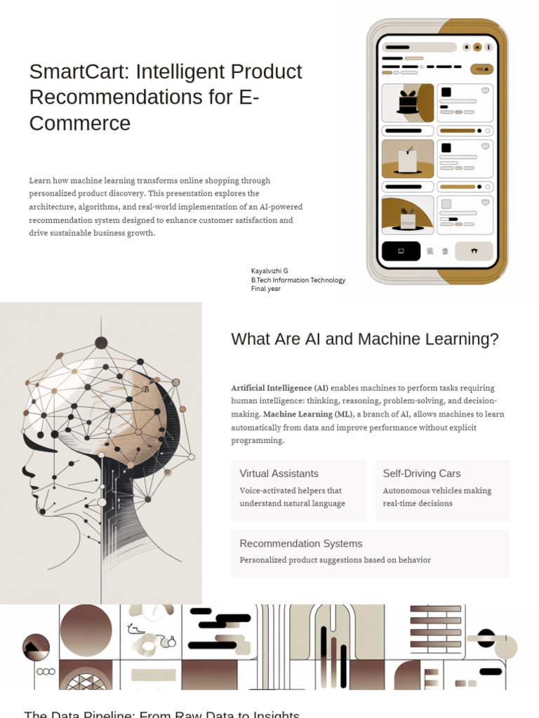 SmartCart Intelligent Product Recommendations For E Commerce - PPTX ...