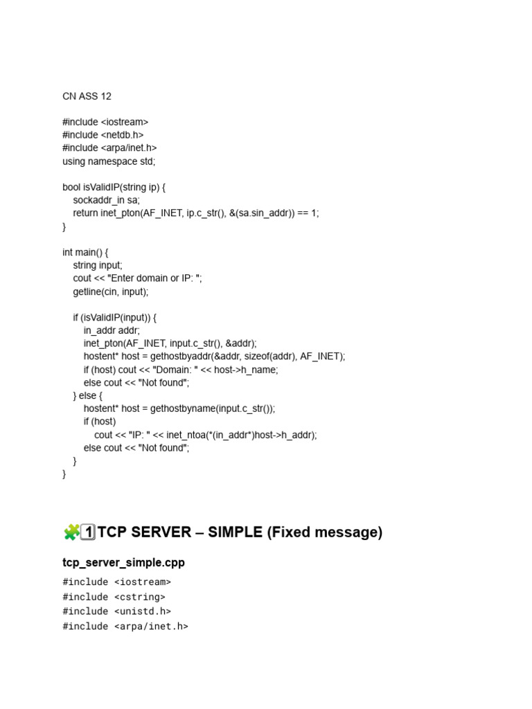 CN Pract PREP | PDF | Namespace | Network Protocols