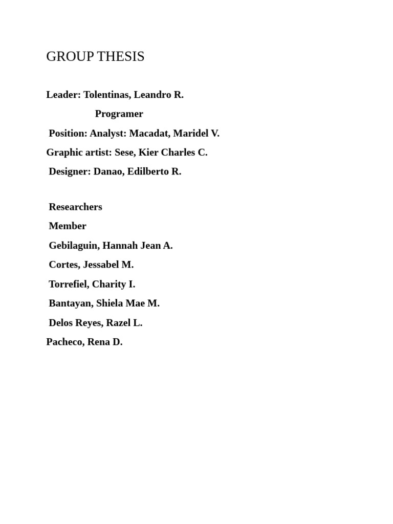 Sese J Kier Charles | PDF
