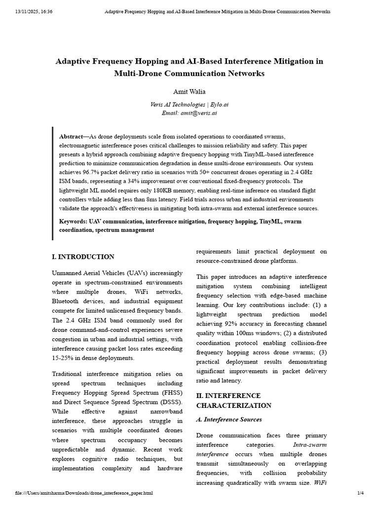 Adaptive Frequency Hopping and AI-Based Interference Mitigation in ...