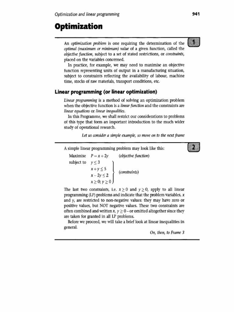 Linear Programming | PDF