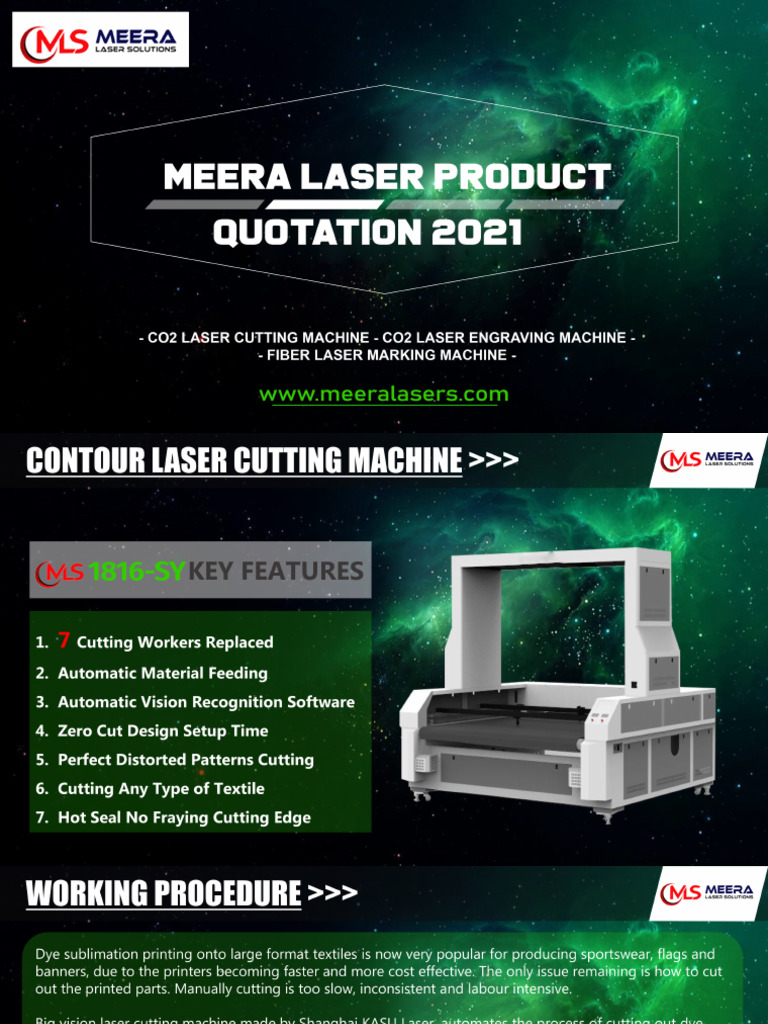 Co2 Machine Meera Lasers Catalogue | PDF