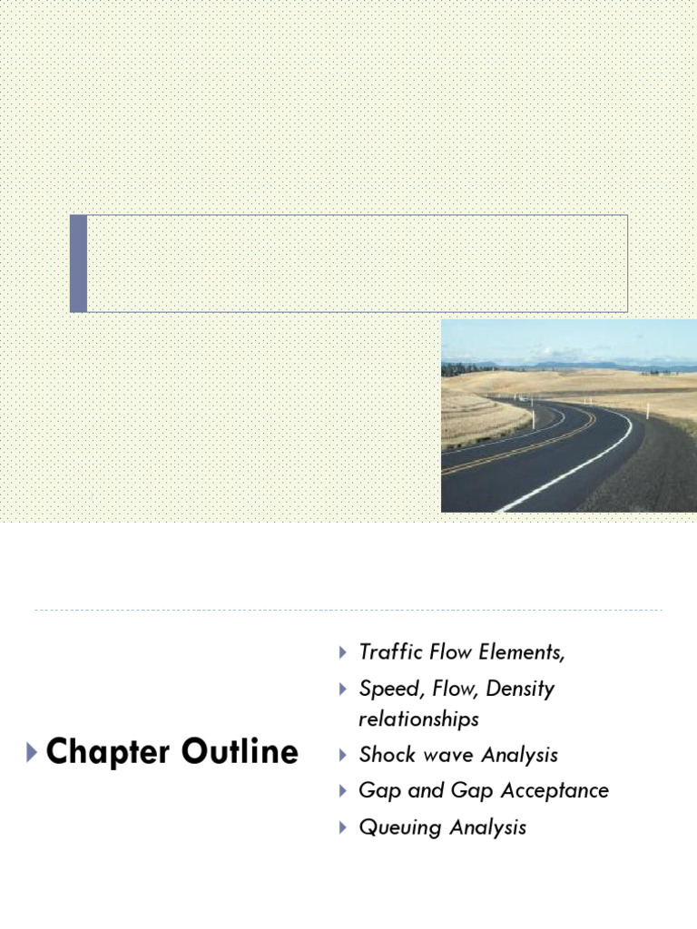 Traffic Flow Principles and Analysis | PDF | Traffic | Shock Wave