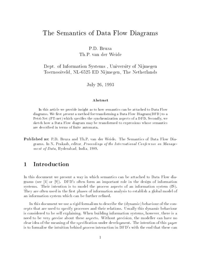 Transforming Data Flow Diagrams into Precise Process Models Through ...