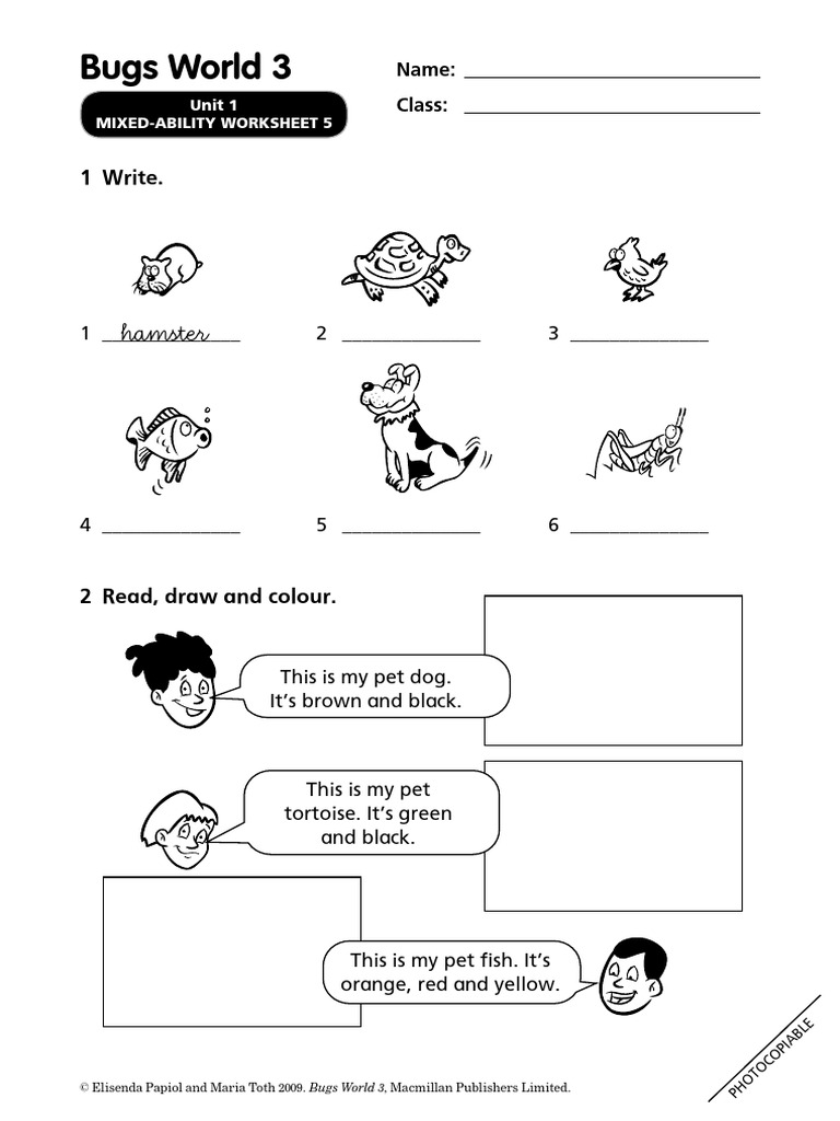 worksheet_bugs_3_02 | PDF | Human–Animal Interaction | Zoology