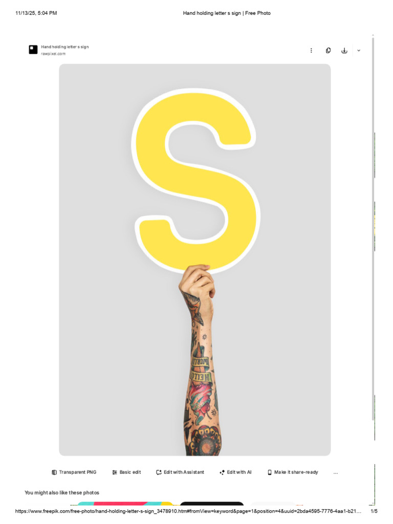 Hand Holding Letter S Sign - Free Photo | PDF | Computing | Software