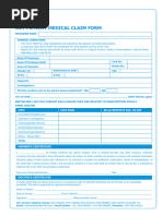 CIC Outpatient Claim Form | PDF | Medical Diagnosis | Diseases And ...