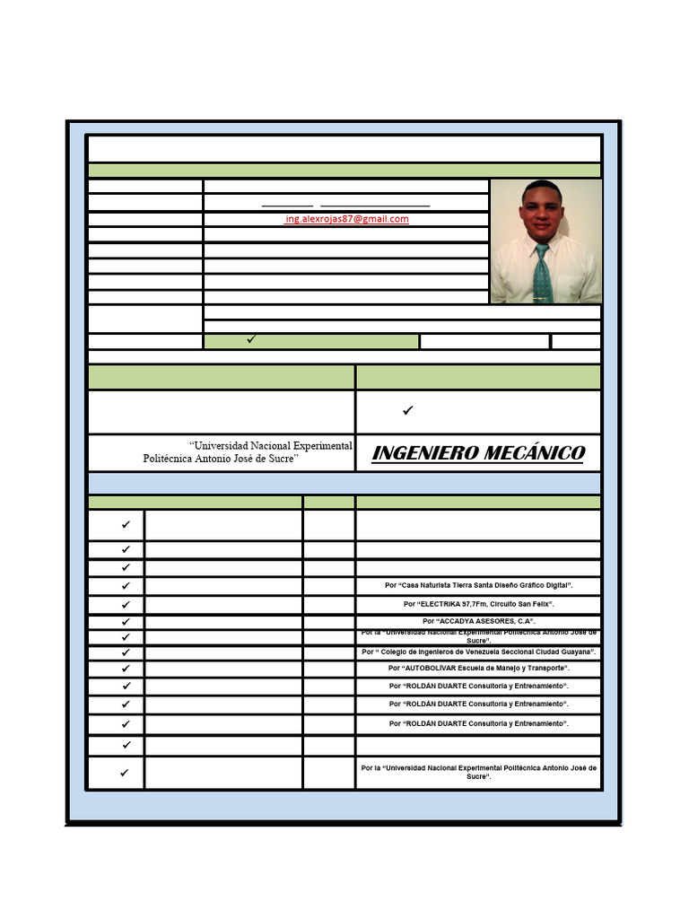 Resumen Curricular Alexander R 30 - 09 - 2025 Editado Actual | PDF ...