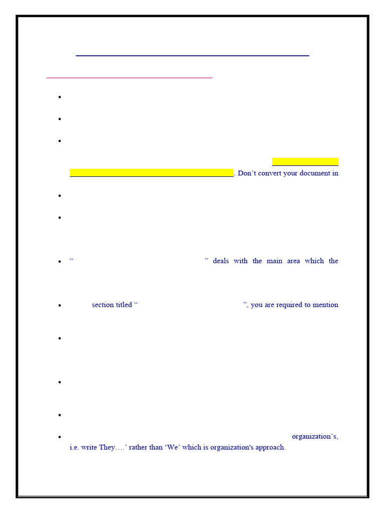 Internship Report Writing - (Strategy and Tips) | PDF | Page Layout ...